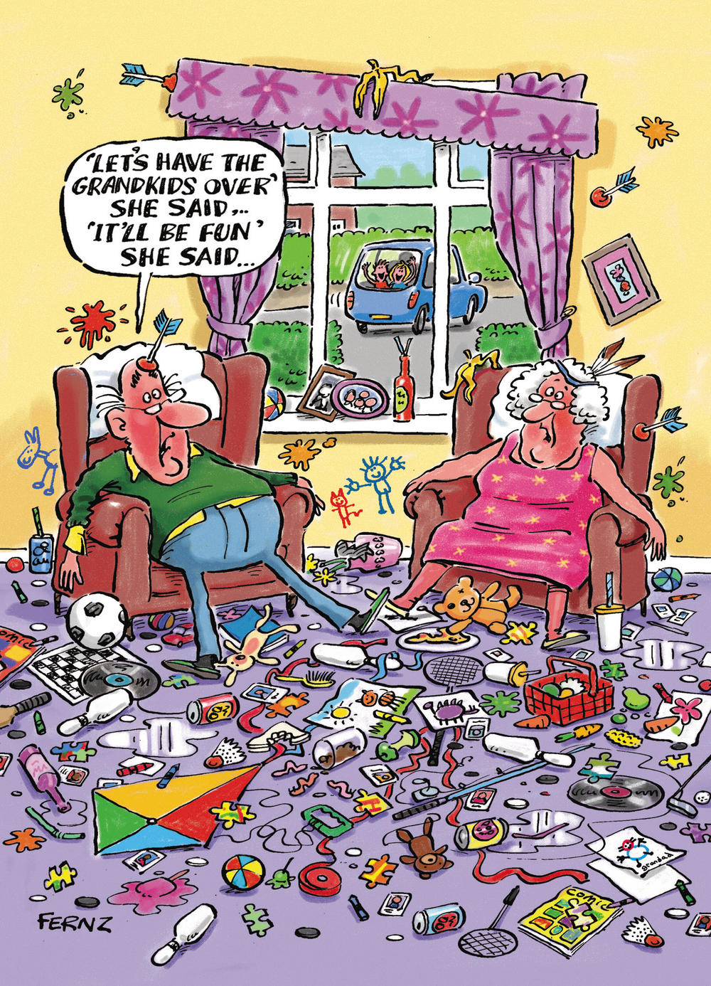 Aged To Perfection It ll Be Fun She Said Funny Birthday Card Cards Aged To Perfection It ll Be Fun She Said Funny Birthday Card Cards